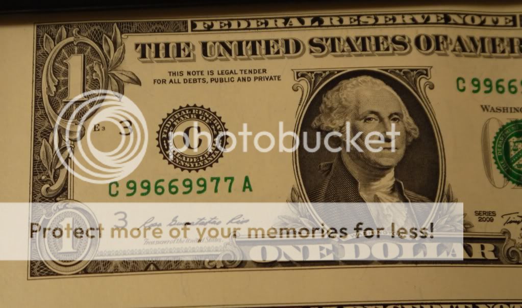 2009 $1 sheet with some pretty cool serial numbers - Paper Money Forum
