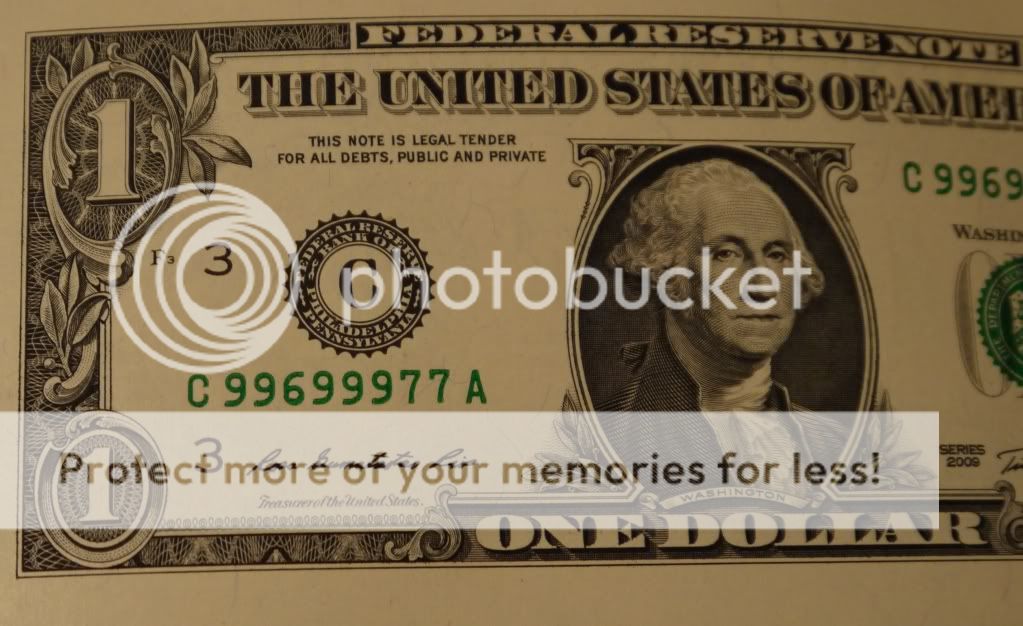 2009 $1 sheet with some pretty cool serial numbers - Paper Money Forum