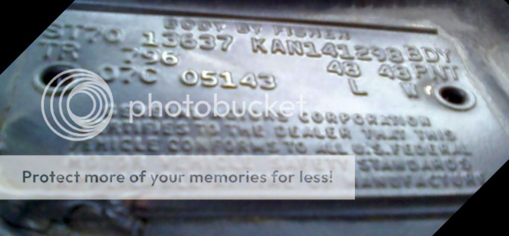 Online Cowl Tag Decoder | Team Chevelle